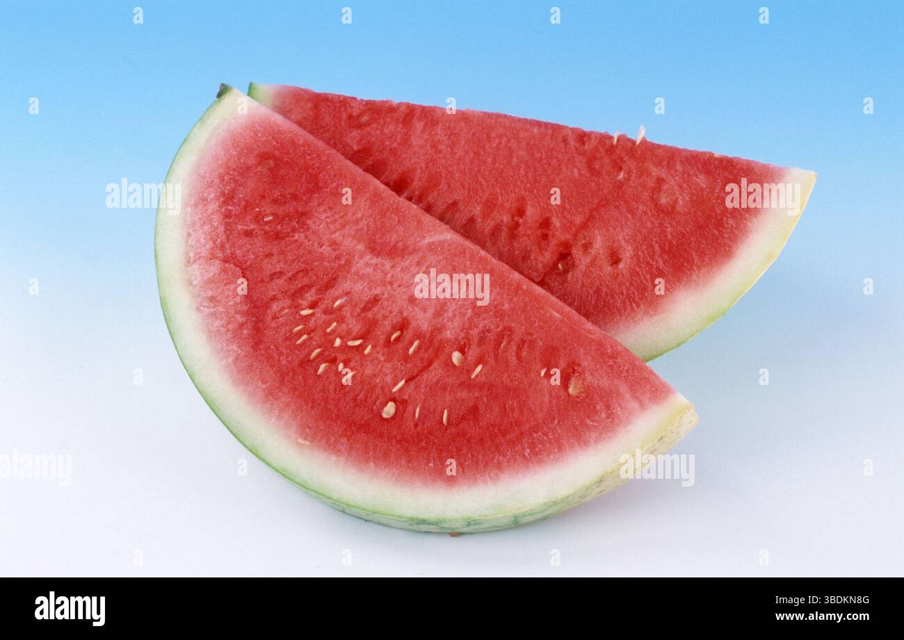 Slices of Watermelon (Citrullus lanatus), watermelon slices fruits ...