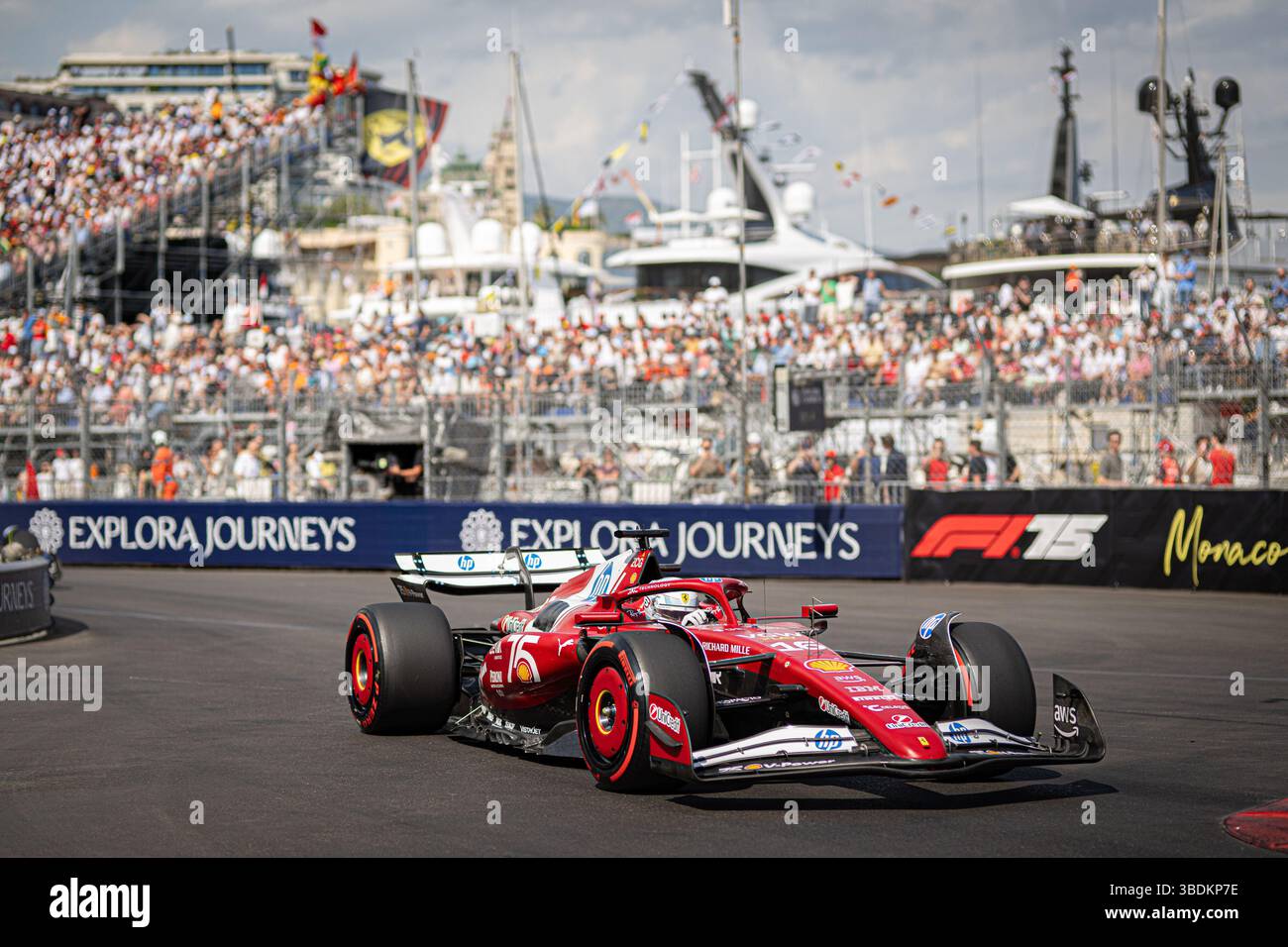 Monaco, Principality Of Monaco. 24th May, 2025. 16, Charles Leclerc, MCO, Ferrari SF-25 ...