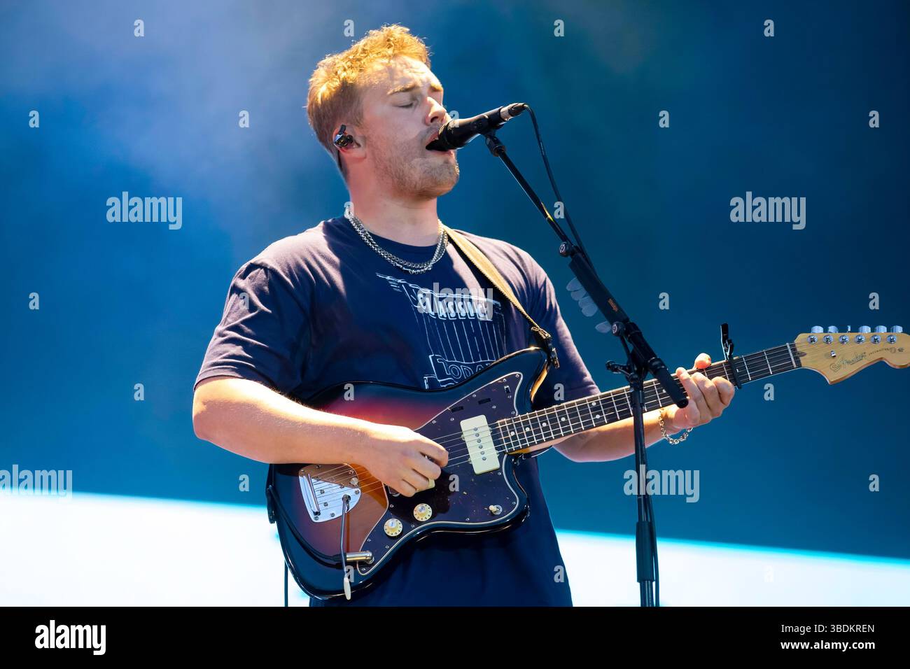 Liverpool, England, 24th May, 2025. Sam Fender headlining the Radio 1 ...