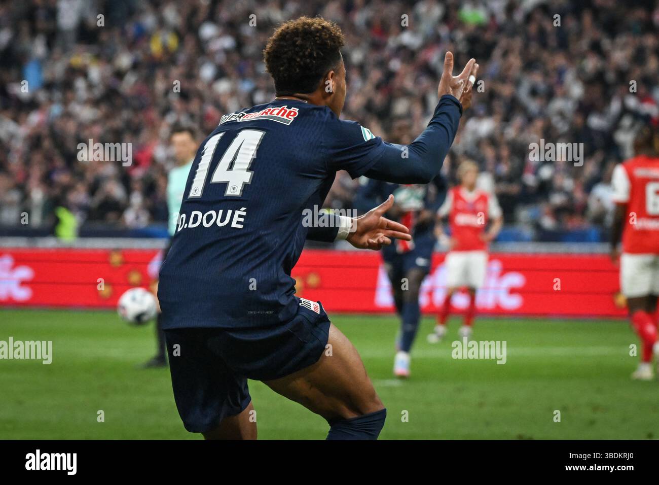 Paris, France. 24th May, 2025. Paris Saint-Germain's forward Desire ...