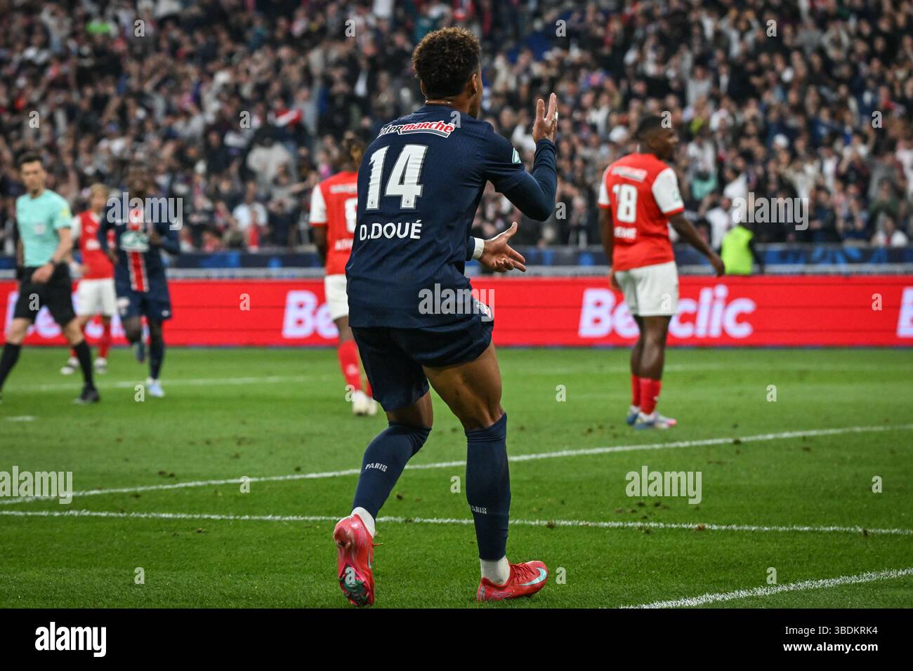 Paris, France. 24th May, 2025. Paris Saint-Germain's forward Desire ...