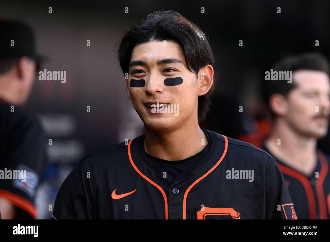 San Francisco Giants' Jung Hoo Lee before a baseball game against the ...