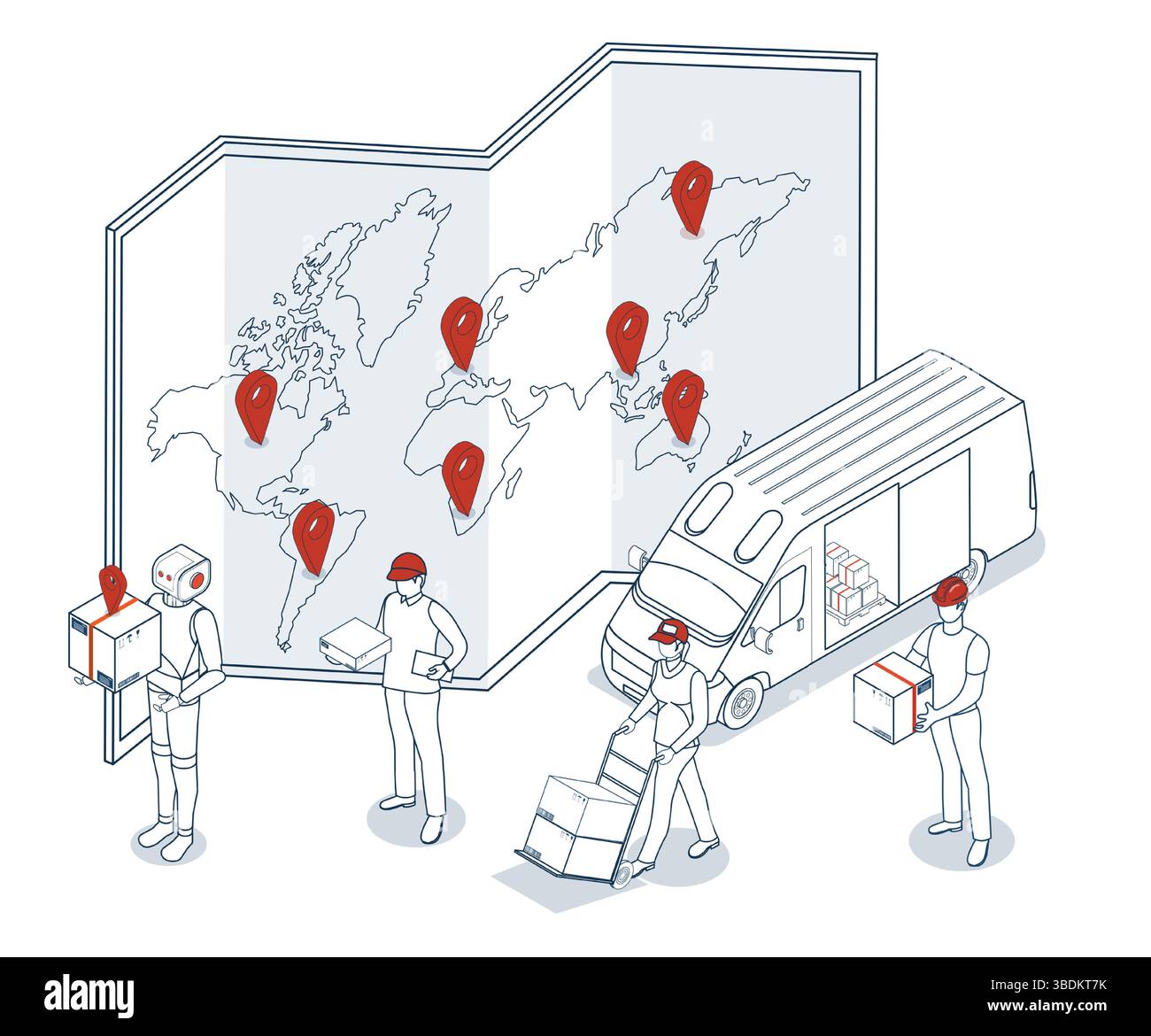 International freight management global Stock Vector Images - Alamy