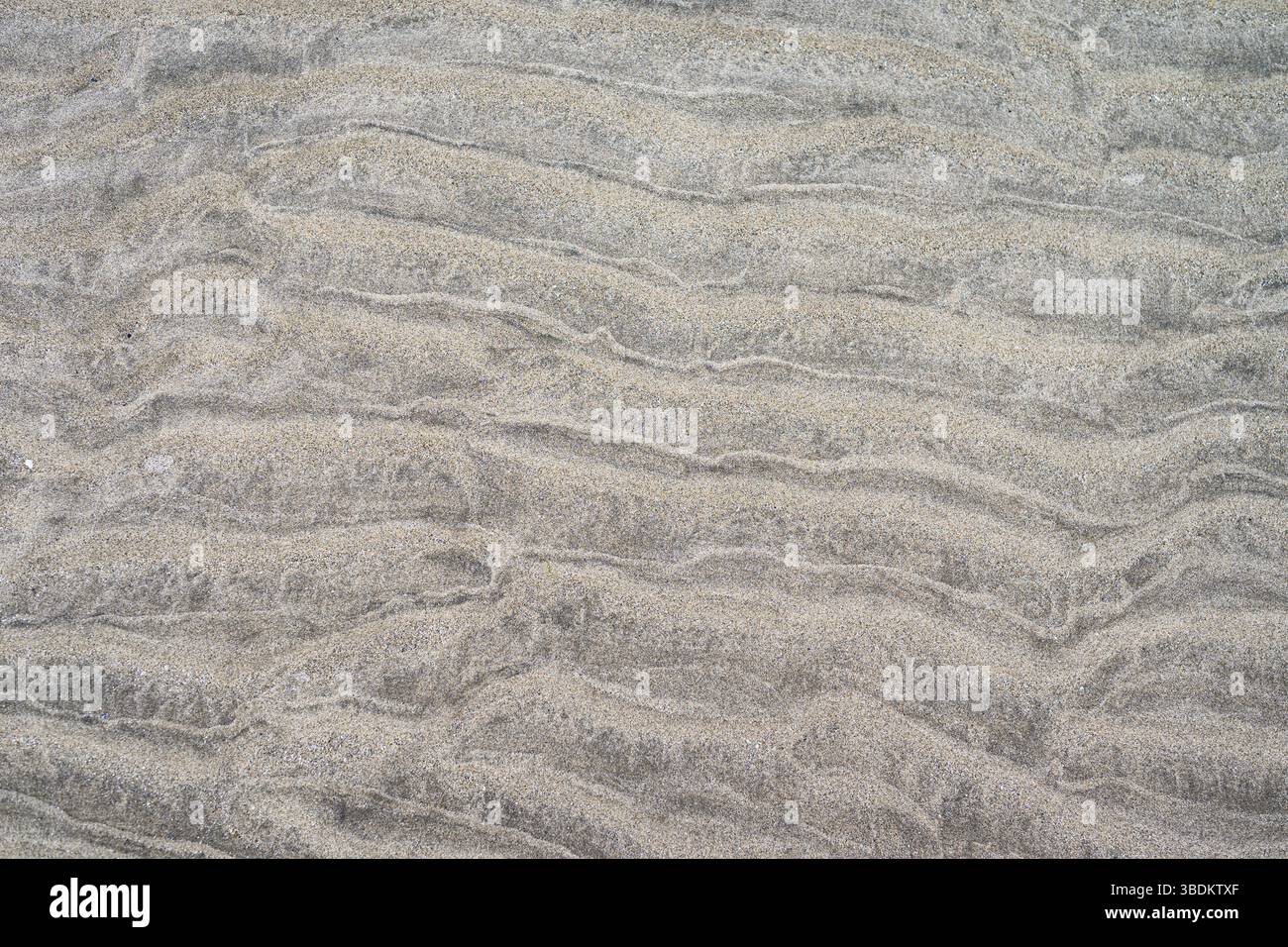 Close up of Sand ridges on a beach for textures, patterns and ...
