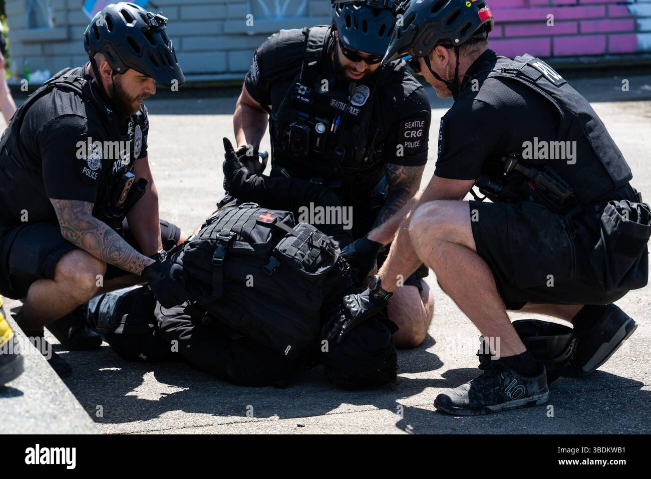 Seattle, USA. 24th May 2025. The Mayday USA Don’t Mess With Our Kid’s ...