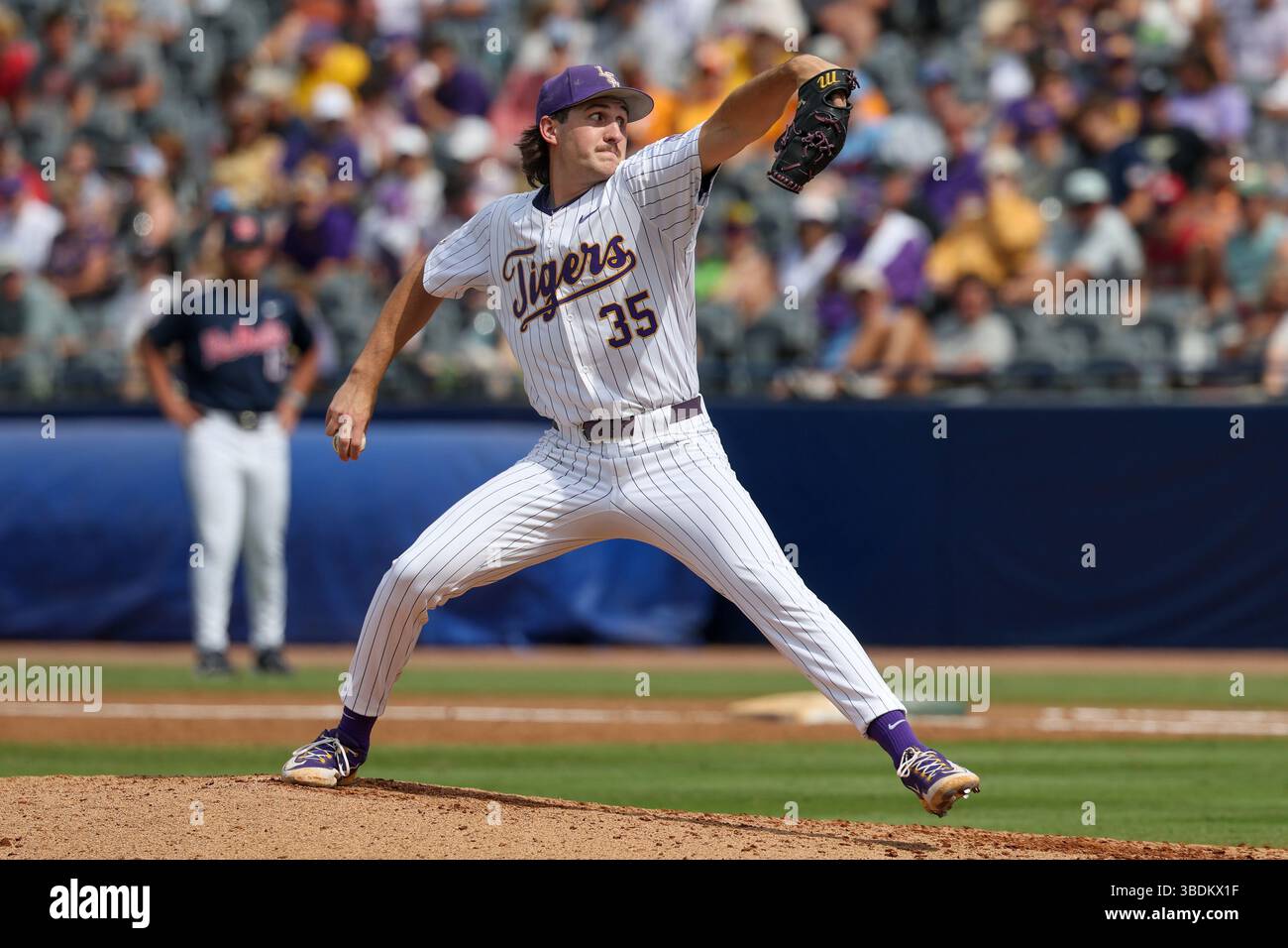 HOOVER, AL - MAY 24: LSU pitcher Jacob Mayers (35) pitches the ball ...