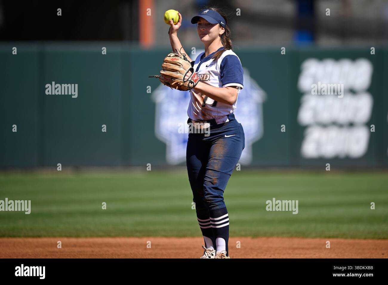 Samford's Linsey Hargis (77) during an NCAA college softball game ...