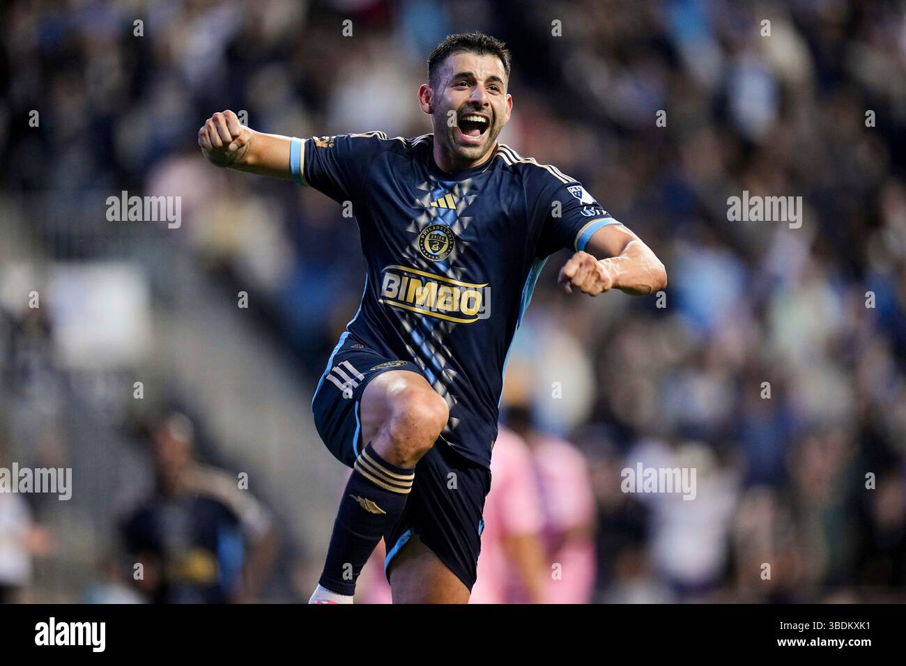 May 24, 2025: Philadelphia Union Forward Tai Baribo (9) celebrates a ...