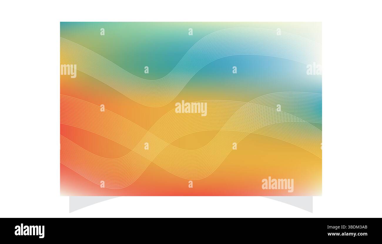 Abstract gradient background with flowing white lines perfect for ...