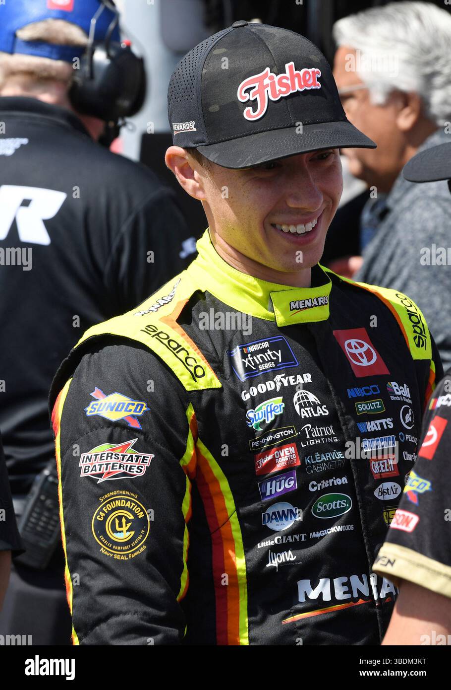 CHARLOTTE, NC - MAY 24: Brandon Jones (#20 Joe Gibbs Racing Menards ...