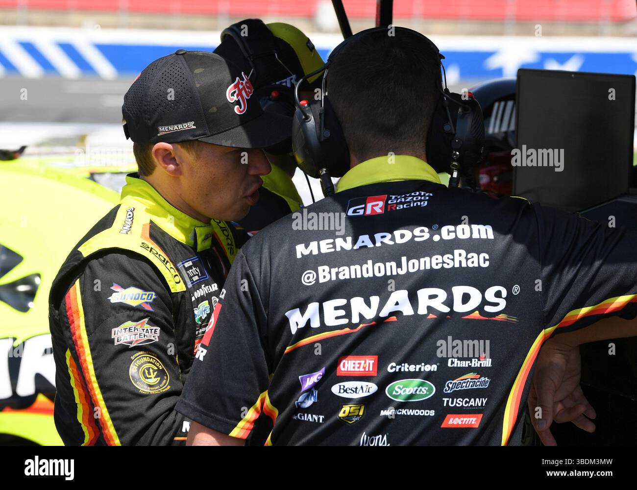 CHARLOTTE, NC - MAY 24: Brandon Jones (#20 Joe Gibbs Racing Menards ...