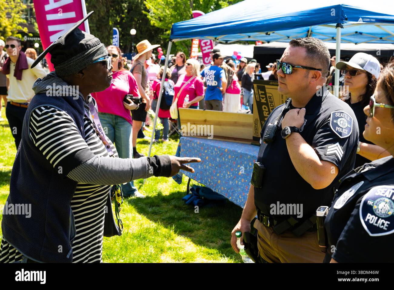 Seattle, USA. 24th May 2025. The Mayday USA Don’t Mess With Our Kid’s ...