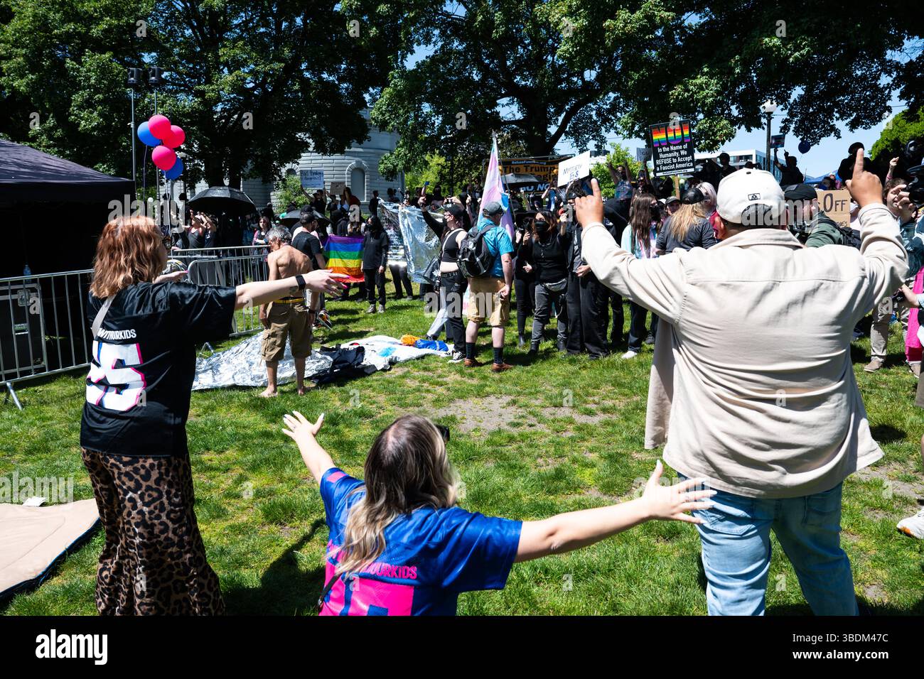 Seattle, USA. 24th May 2025. The Mayday USA Don’t Mess With Our Kid’s ...