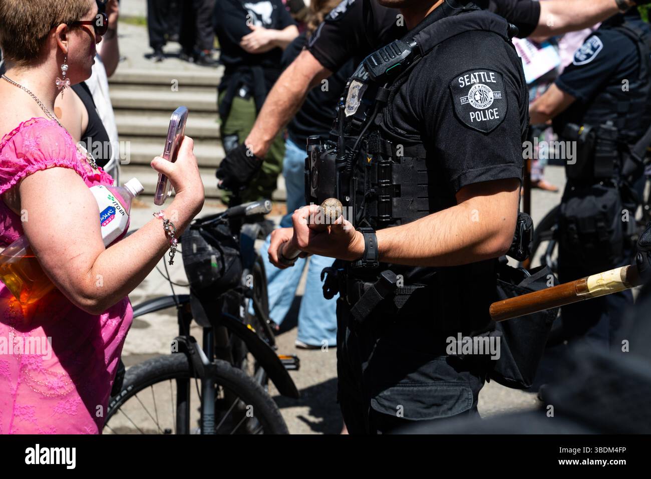 Seattle, USA. 24th May 2025. The Mayday USA Don’t Mess With Our Kid’s ...