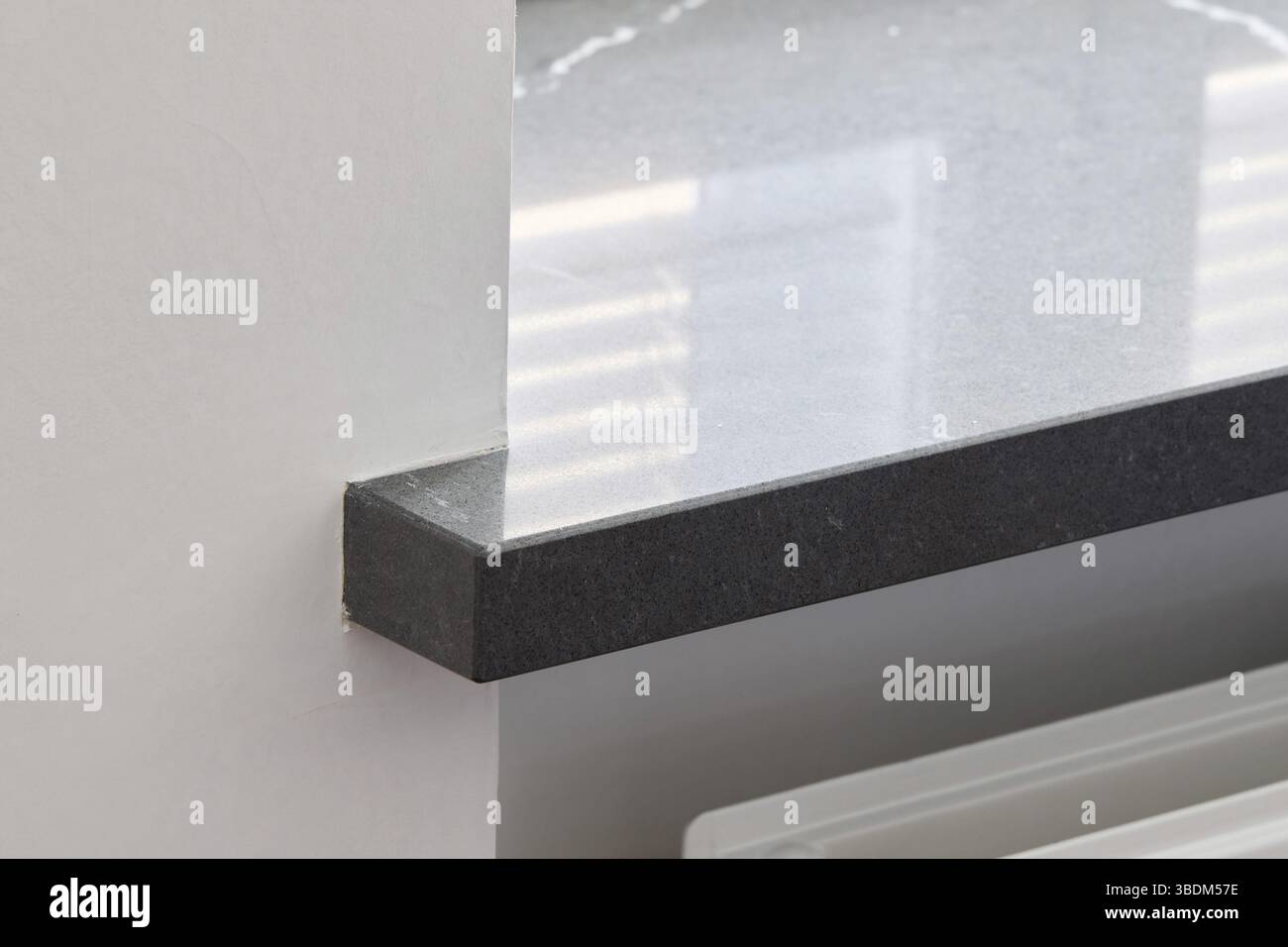 A Modern Kitchen Countertop that Features Sleek Edges for an Elegant ...