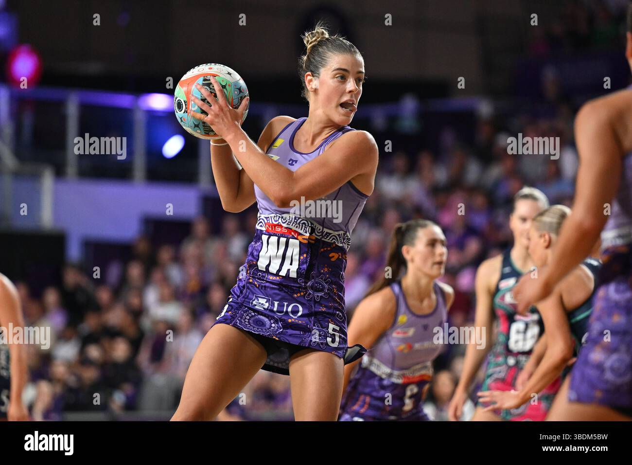 Brisbane, Australia. 25th May, 2025. Lara Dunkley of the Firebirds ...