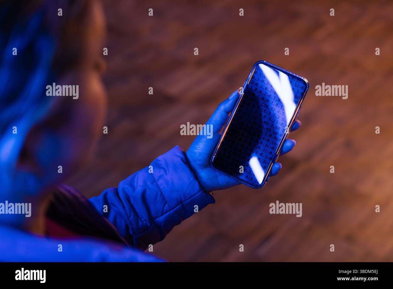 Woman using AI assistant. Using chatbot on smartphone. Artificial ...