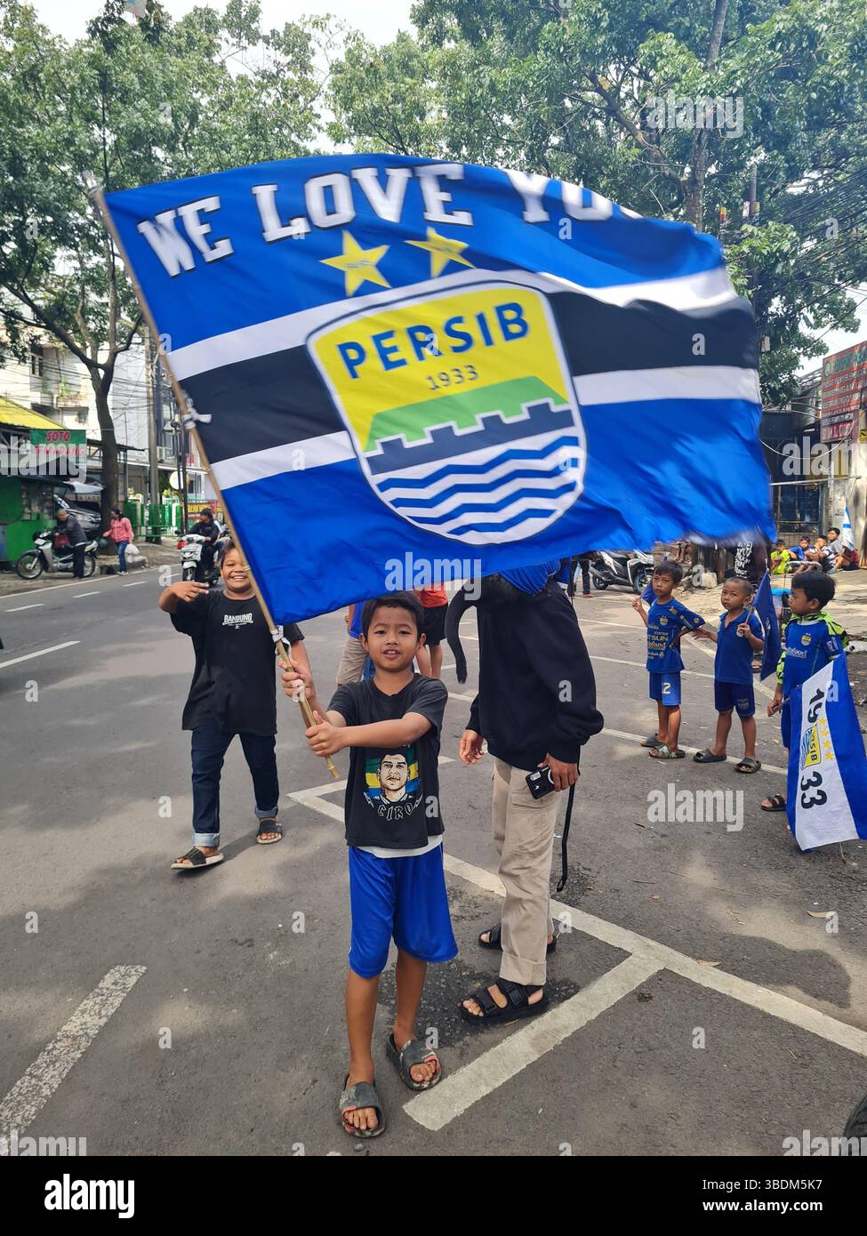 Fans in Bandung city celebrating as Persib Bandung are officially ...