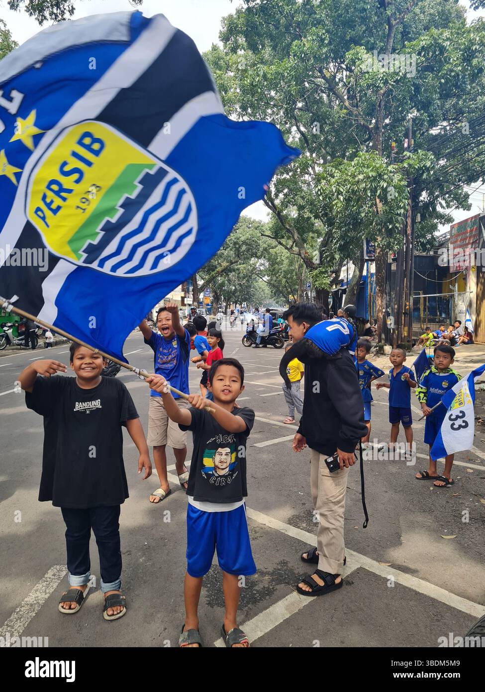 Fans in Bandung city celebrating as Persib Bandung are officially ...