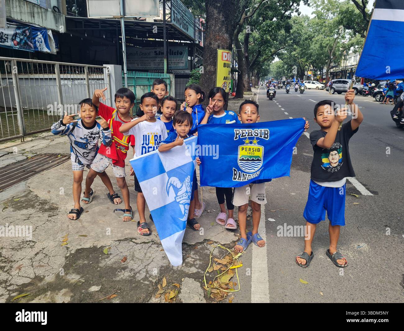 Fans in Bandung city celebrating as Persib Bandung are officially ...