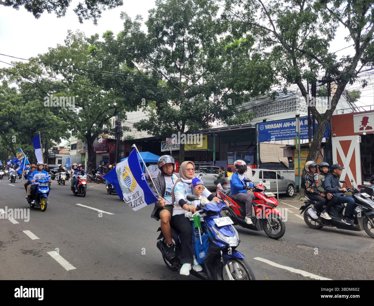 Fans in Bandung city celebrating as Persib Bandung are officially ...
