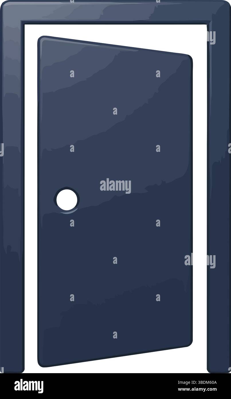 Ajar door Stock Vector Images - Alamy