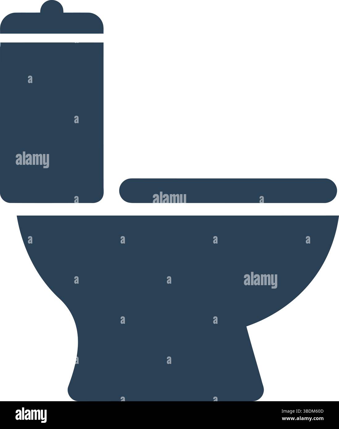 Toilet Icon Silhouette for Hygiene and Sanitation Concepts Stock Vector ...