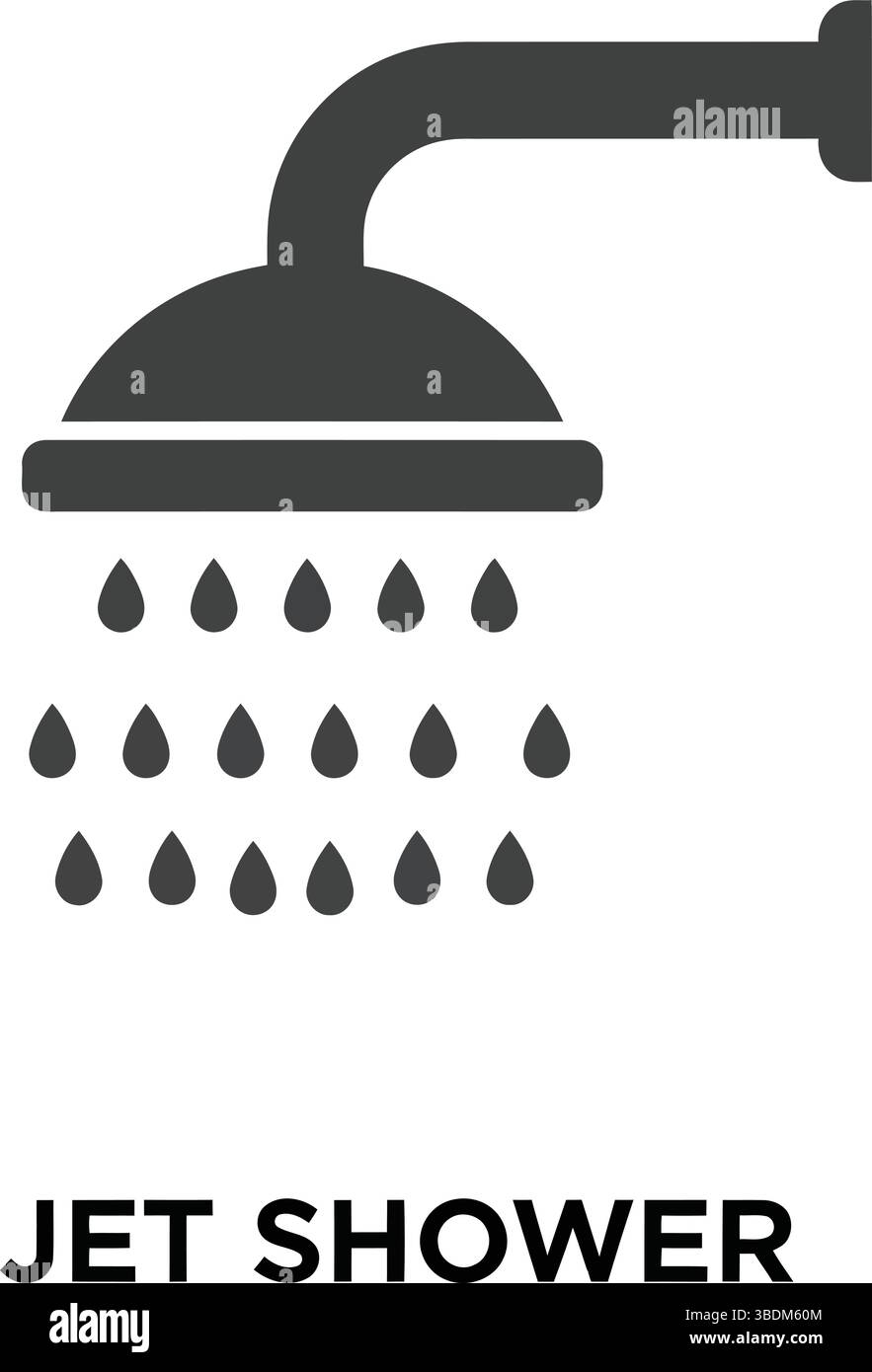 Jet Shower Icon Stock Vector Image & Art - Alamy