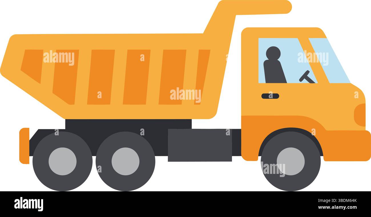 Building materials, truck Stock Vector Images - Alamy