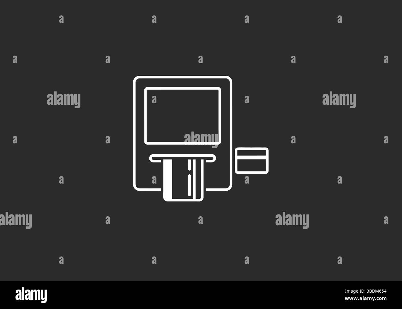 Bank machine screen Stock Vector Images - Alamy