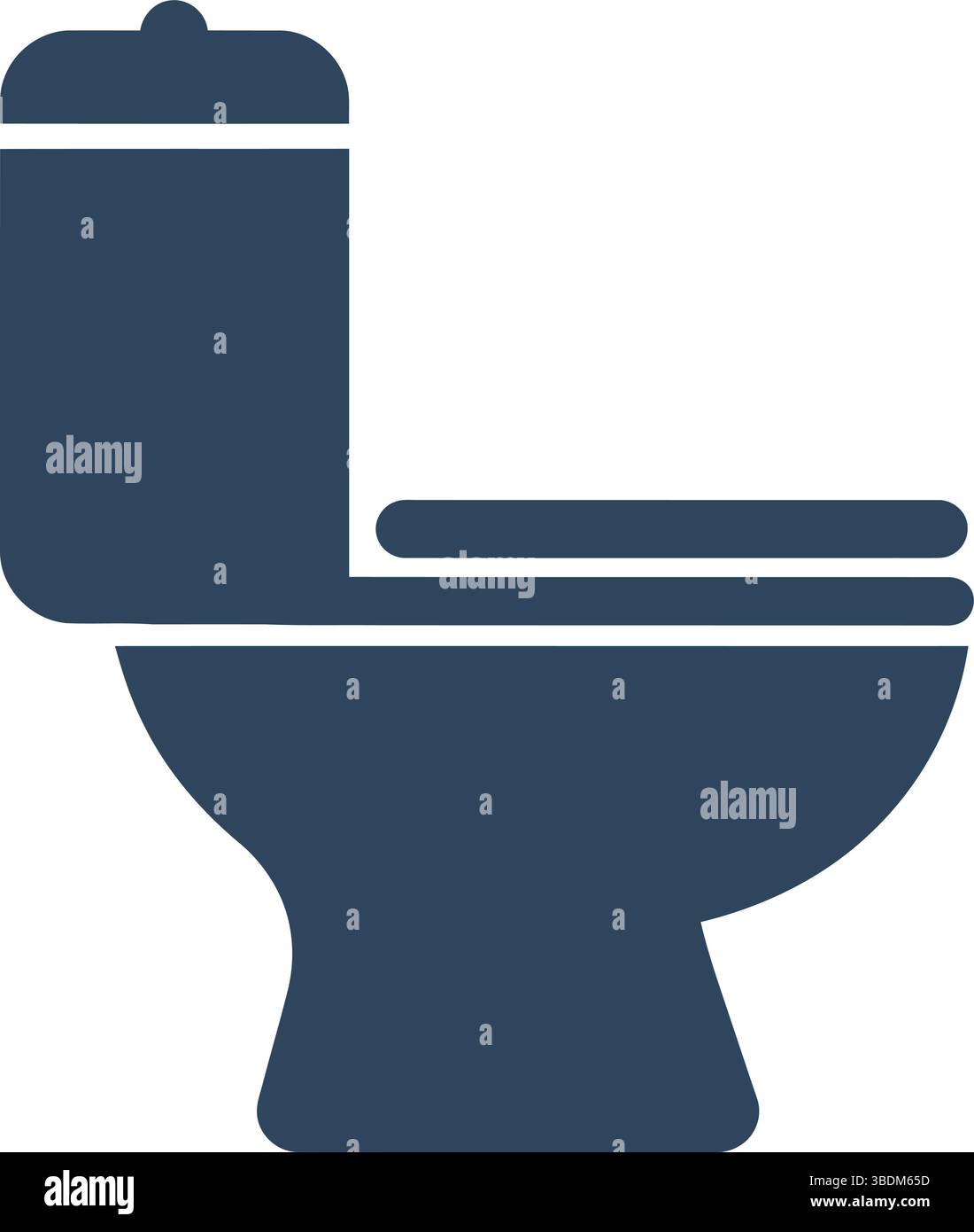 Toilet Icon Silhouette for Hygiene and Sanitation Concepts Stock Vector ...