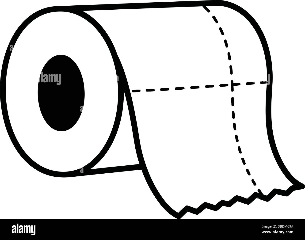 Toilet paper silhouette Cut Out Stock Images & Pictures - Alamy