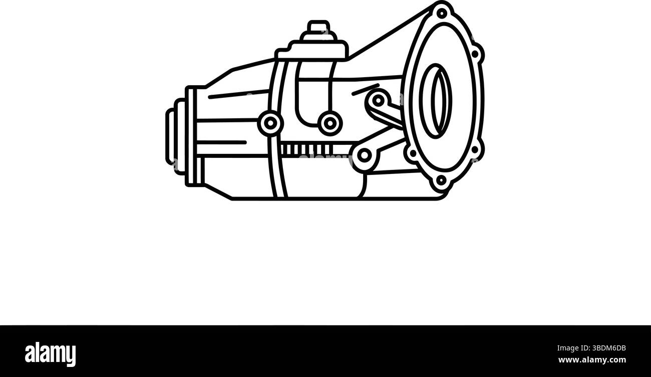 Illustration of a Car Transmission System Stock Vector Image & Art - Alamy