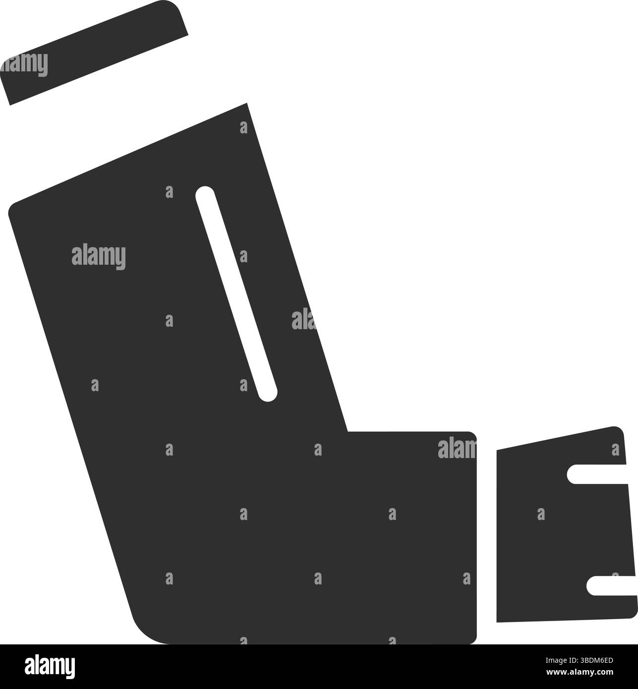 Asthma inhaler vector icon Black and White Stock Photos & Images - Alamy