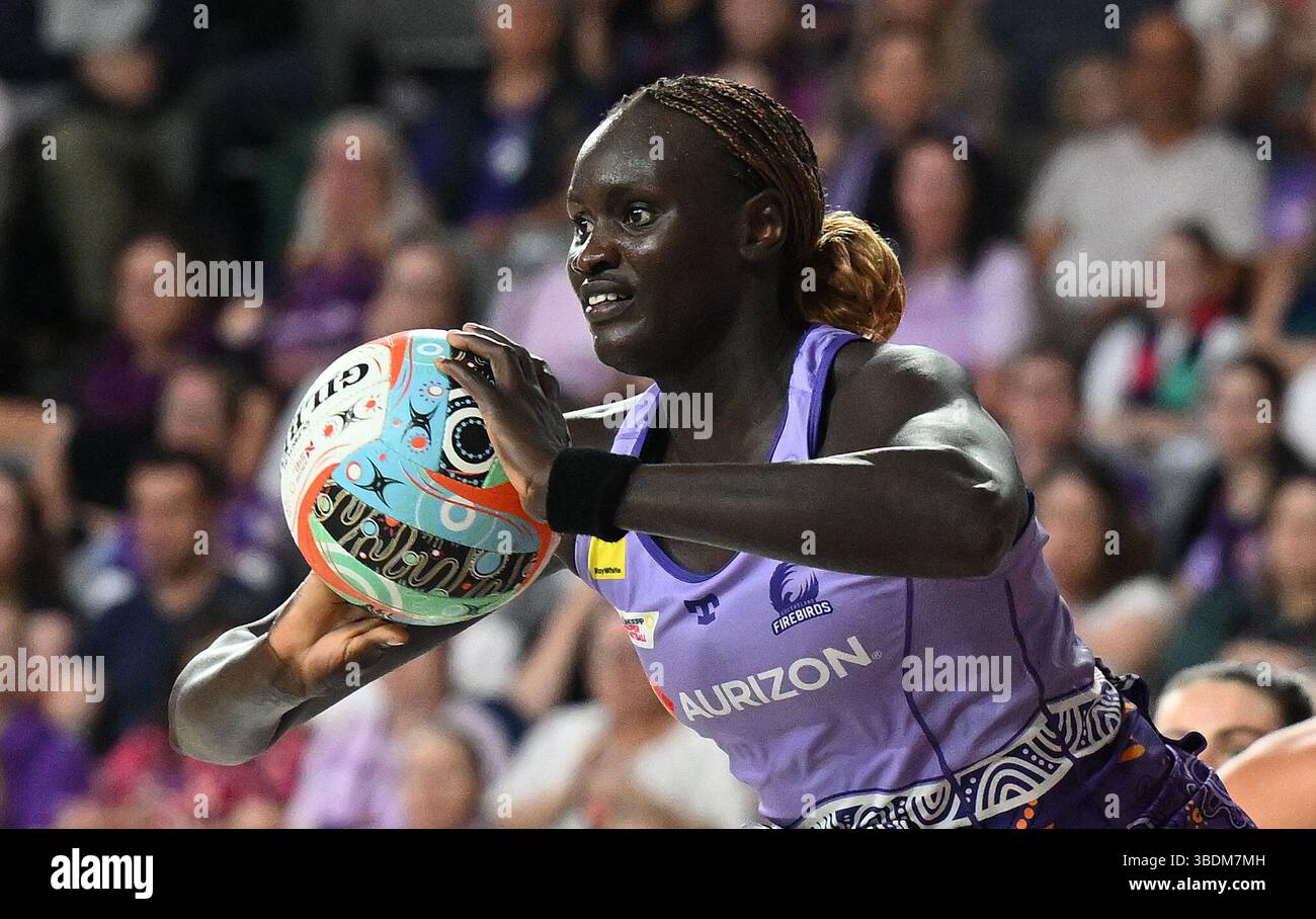 Brisbane, Australia. 25th May, 2025. Mary Cholhok of the Firebirds ...