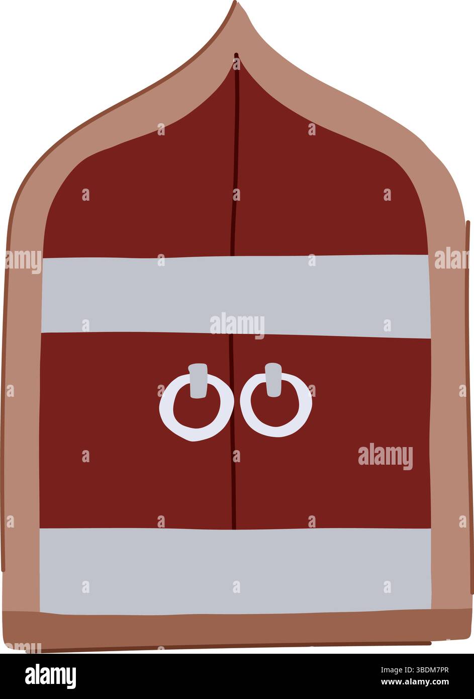 ironwork ancient medieval door cartoon vector illustration Stock Vector ...
