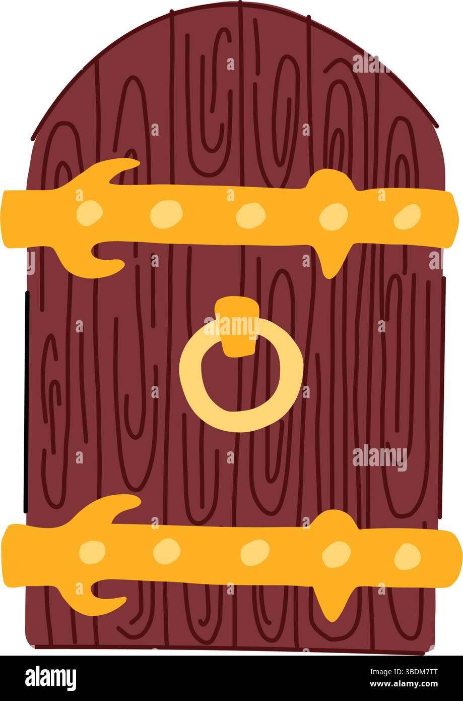 baroque ancient medieval door cartoon vector illustration Stock Vector ...