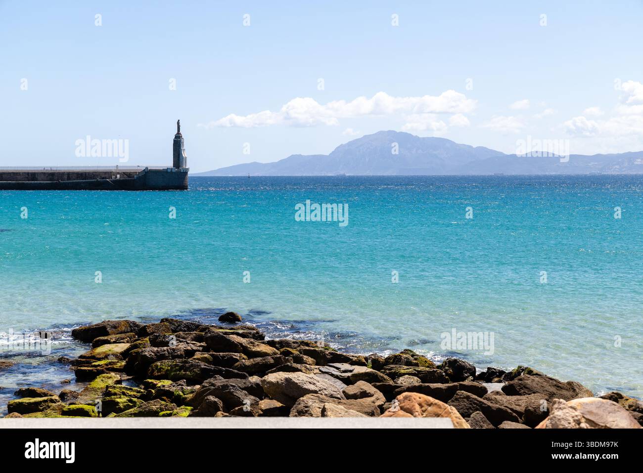 Tarifa, Spain - April 18, 2025: Sea views in Tarifa, right at the point ...