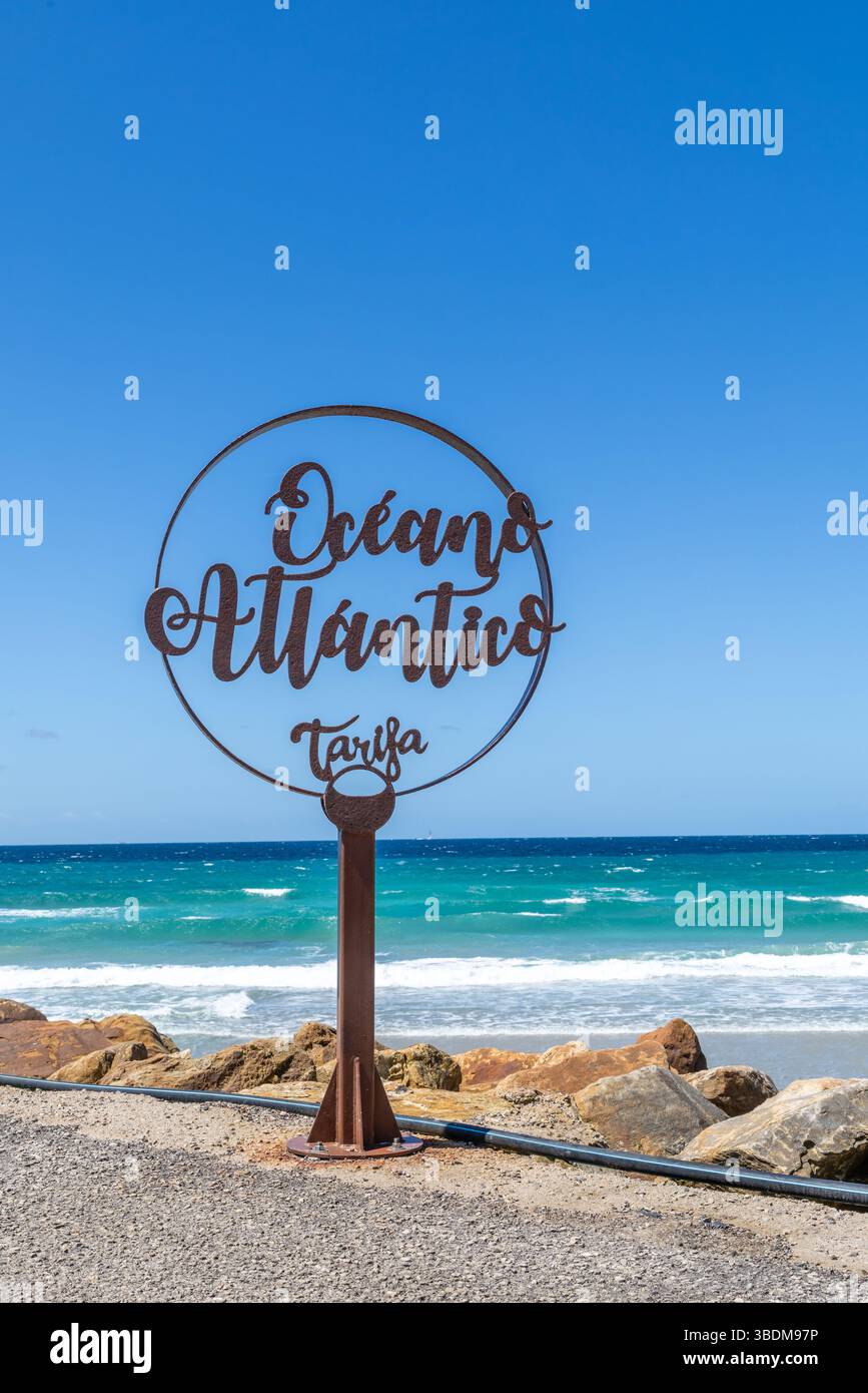 Tarifa, Spain - April 18, 2025: Sea views in Tarifa, right at the point ...