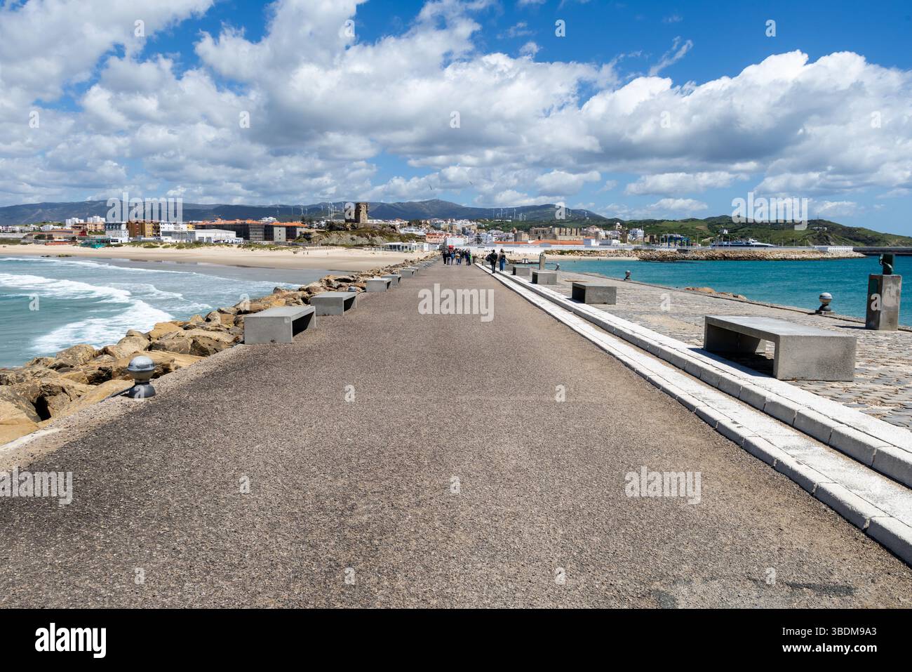Tarifa, Spain - April 18, 2025: Sea views in Tarifa, right at the point ...