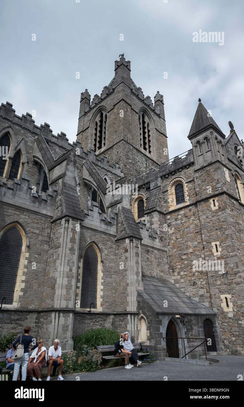 DUBLIN, IRELAND – AUGUST 10, 2023: Christ Church Cathedral in Dublin ...