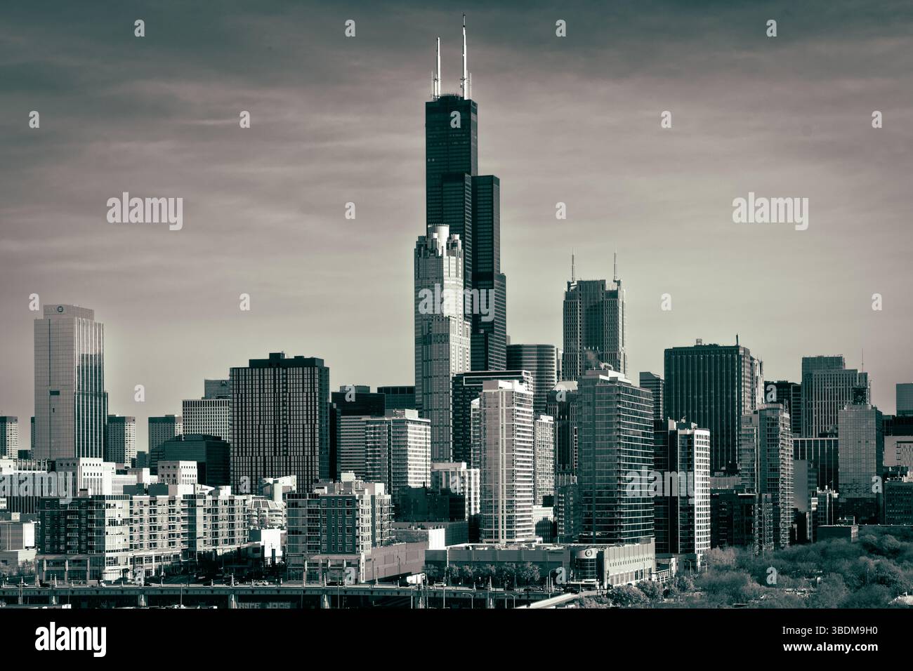 Chicago sky scrapers hi-res stock photography and images - Alamy