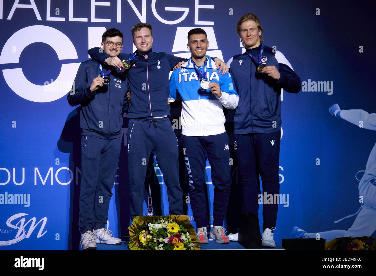 Podium Gold Medal BARDENET Alexandre (FRA), Silver Medal BILLA Gaetan ...