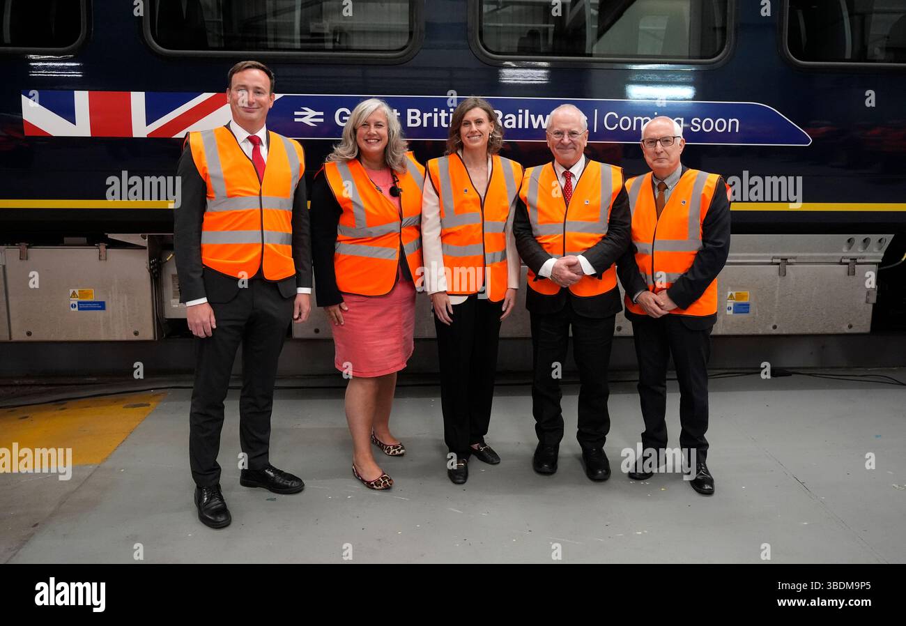 From left to right, Tom Hayes, Labour MP for Bournemouth East, Transport Secretary Heidi ...