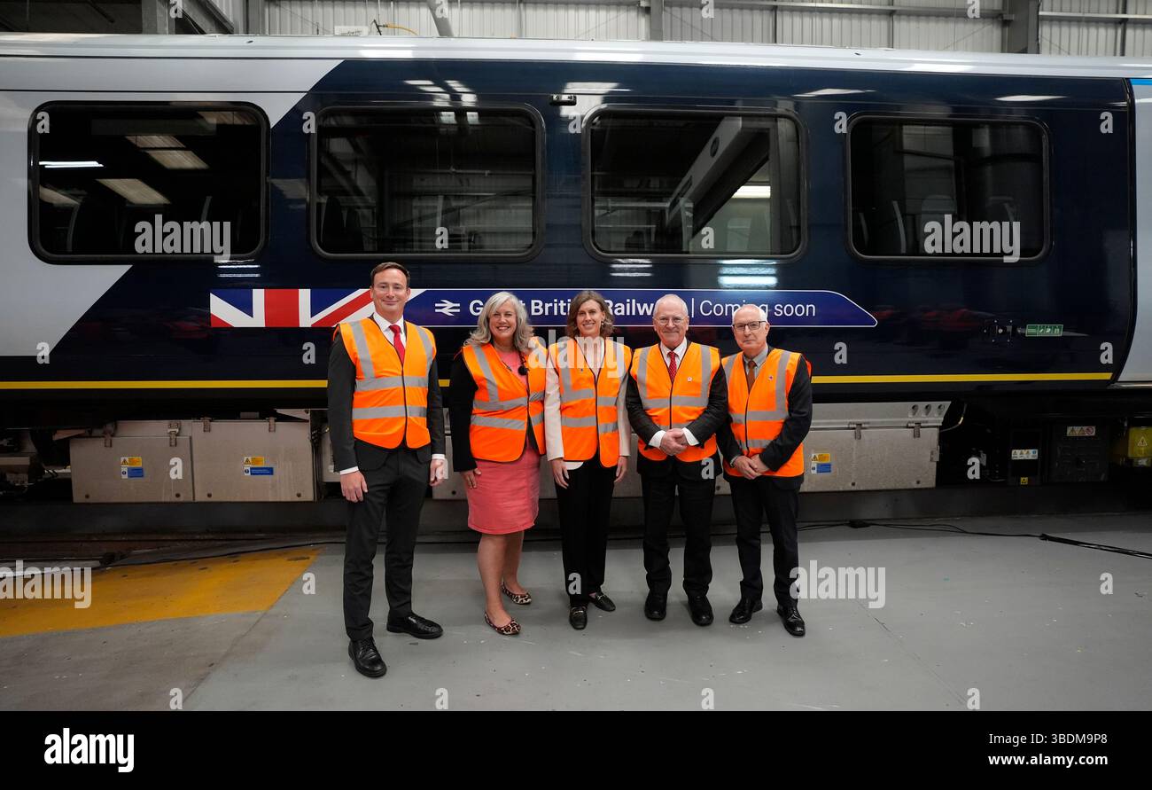 (left to right) Tom Hayes, Labour MP for Bournemouth East, Transport Secretary Heidi Alexander ...