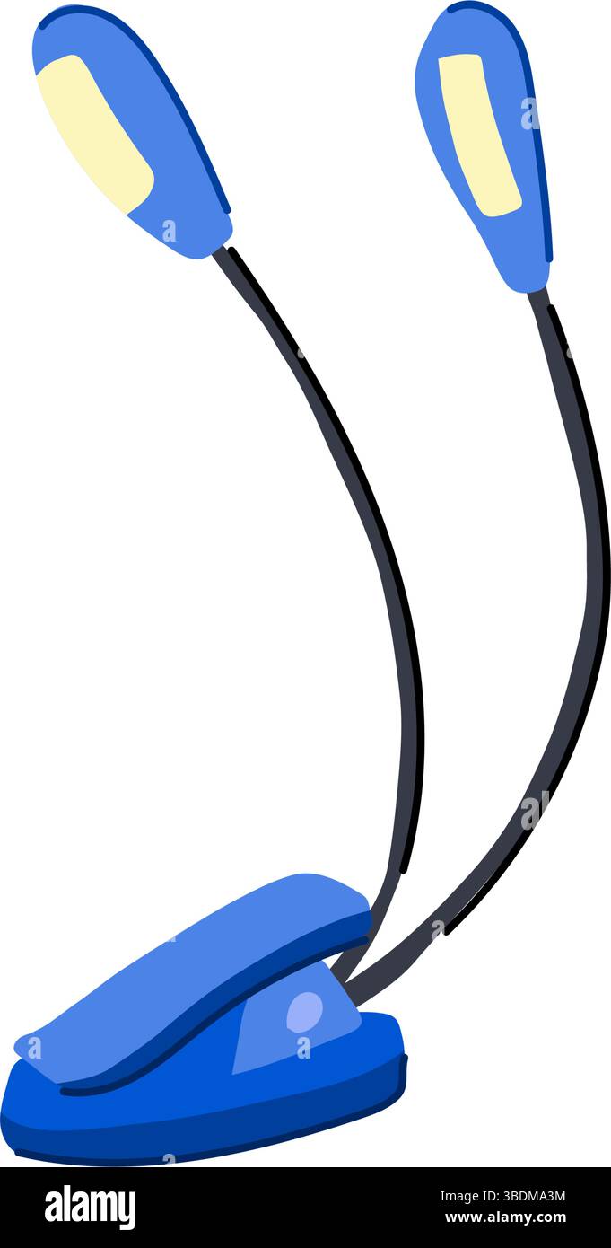 rechargeable book light cartoon vector illustration Stock Vector Image ...