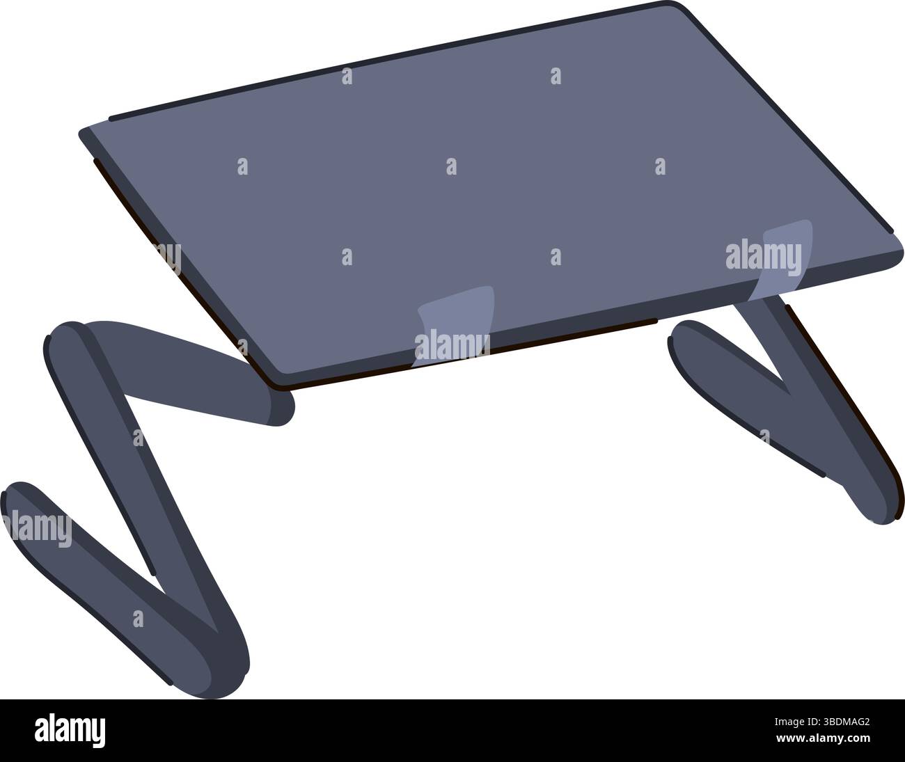 foldable book reading stand cartoon vector illustration Stock Vector ...