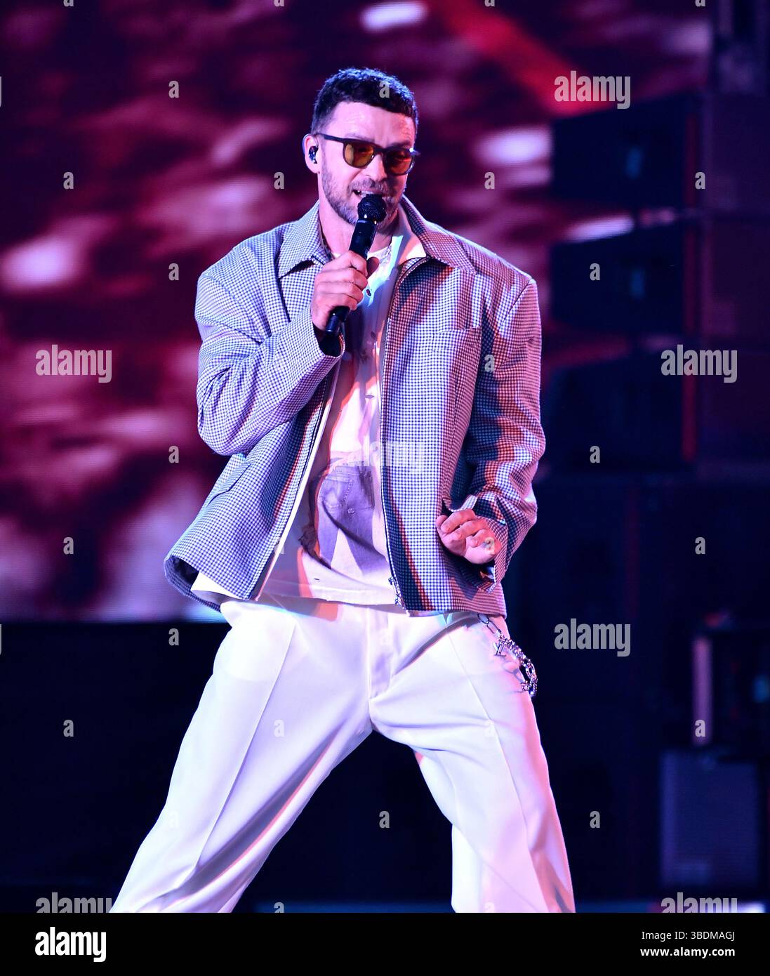 Napa, USA. 25th May, 2025. Justin Timberlake performs on Day 2 of ...