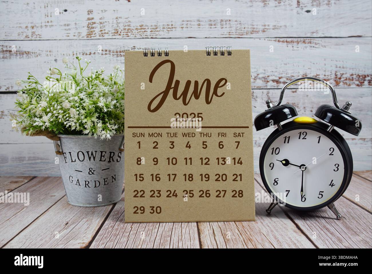 June 2025 annual monthly desk calendar for planning and management ...