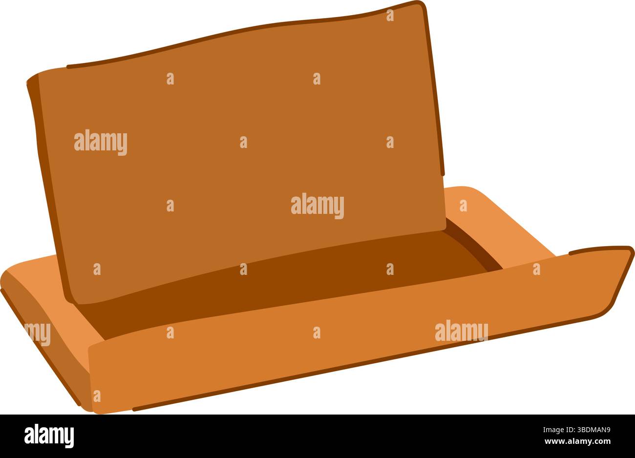 desktop book reading stand cartoon vector illustration Stock Vector ...